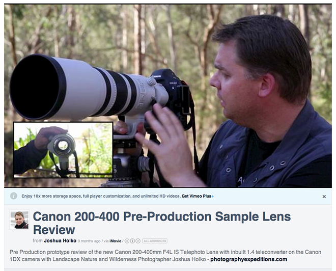 Canon 200-400mm F4L IS Pre-Production Sample Lens Review – www ...